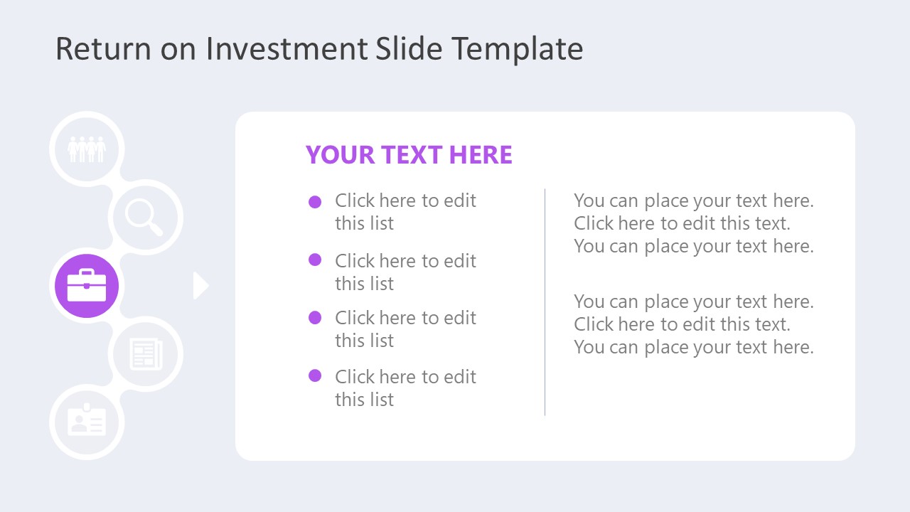 Return on Investment (ROI) Slide Template for PowerPoint