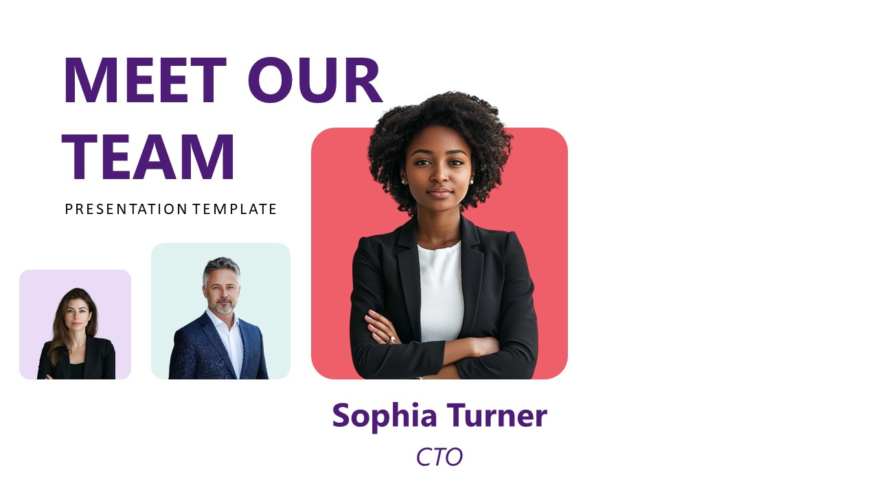 3-Team Member Meet our Team Presentation Template