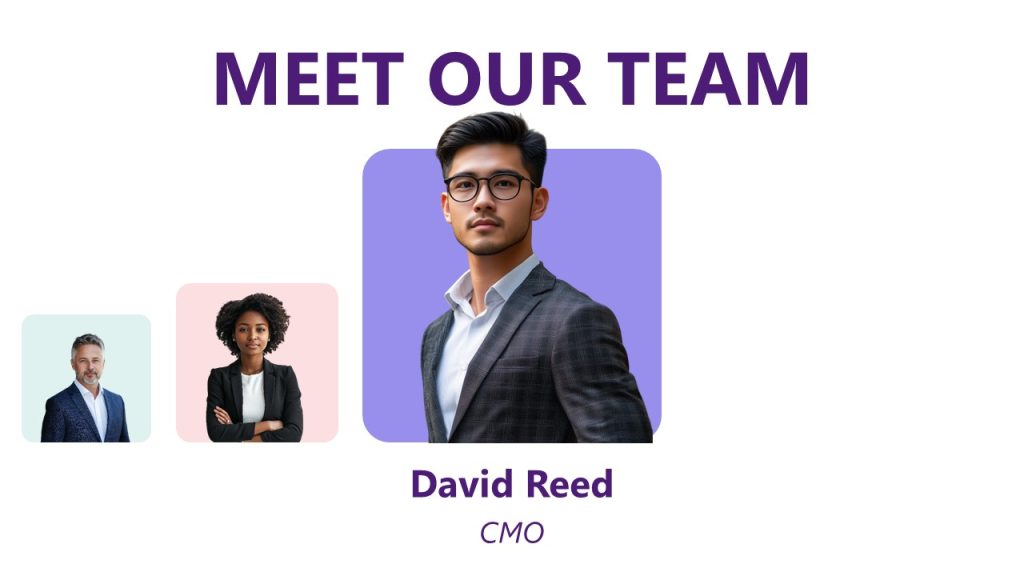Editable Meet our Team PPT Template - SlideModel