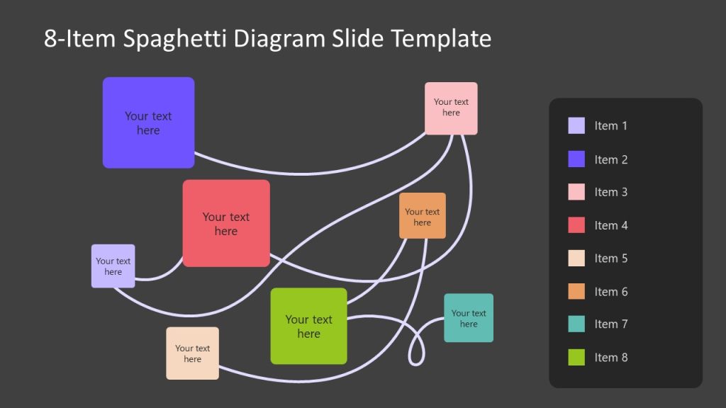 Spaghetti Diagram Template Slide - SlideModel