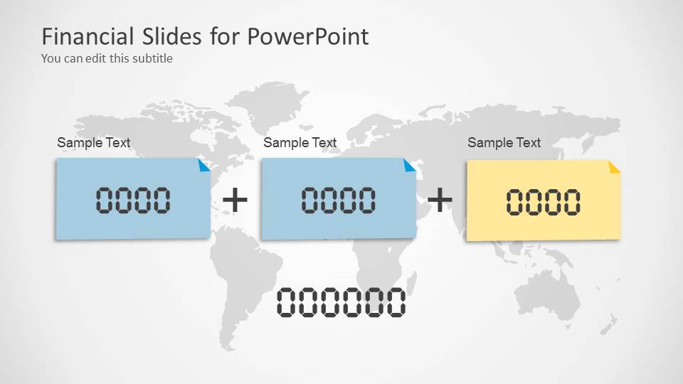 Financial PowerPoint Template with Calculator - SlideModel