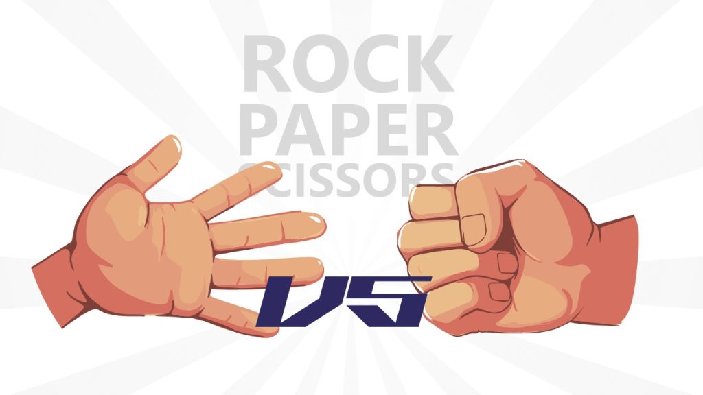 Customizable Rock Paper Scissors PPT Template - SlideModel