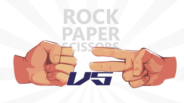 Rock & Scissors Slide - Rock Paper Scissors PPT Template - SlideModel