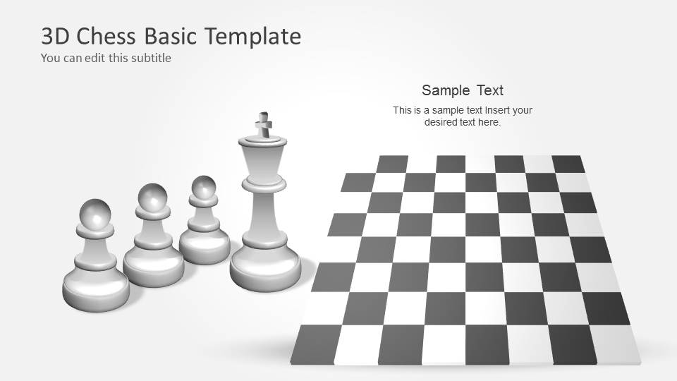 Basic 3D Chess Template for PowerPoint - SlideModel