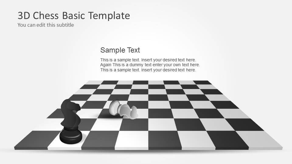 Basic 3D Chess Template for PowerPoint - SlideModel