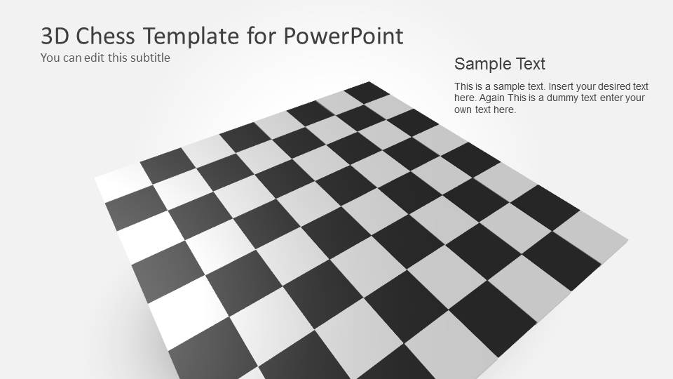 3D Chess PowerPoint Template with Full Set - SlideModel