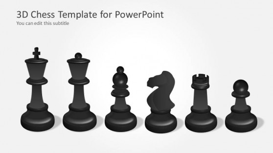 Dark Chess Set Illustration for PowerPoint - SlideModel Dark Chess Set Illustration for PowerPoint - SlideModel