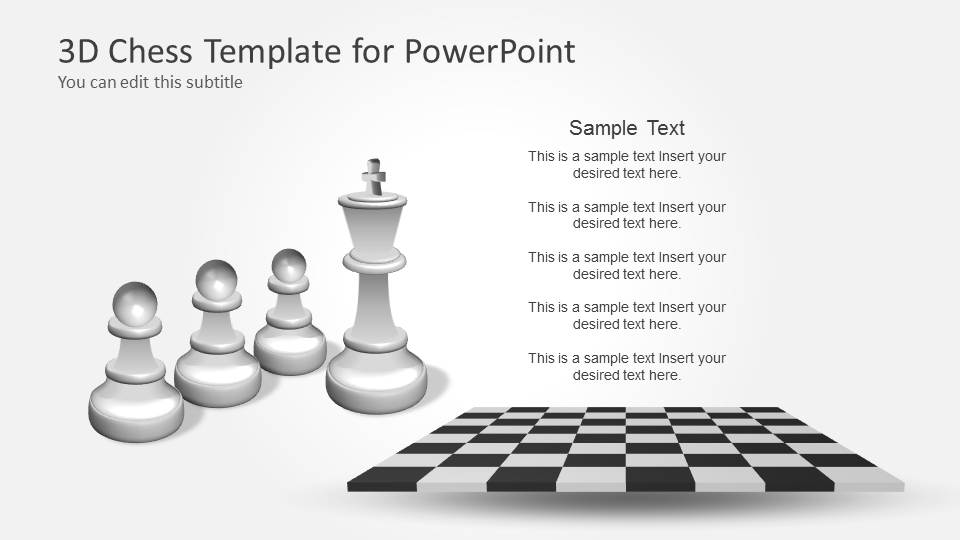 3D Chess PowerPoint Template with Full Set - SlideModel 3D Chess PowerPoint Template with Full Set - SlideModel