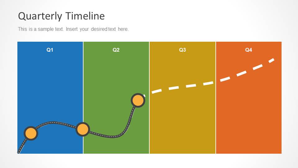 Quarterly Timeline Template for PowerPoint & Presentation Slides