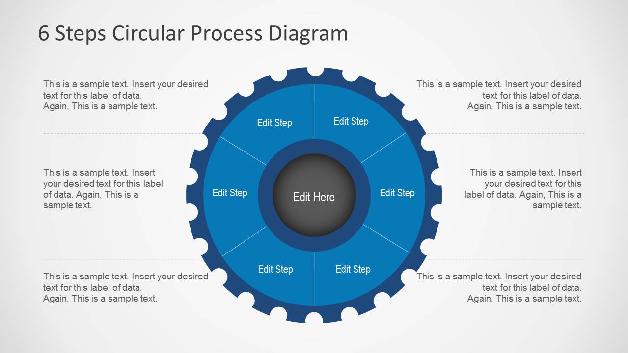 6 Steps Circular Process Diagram & Presentation Slide 6 Steps Circular Process Diagram & Presentation Slide