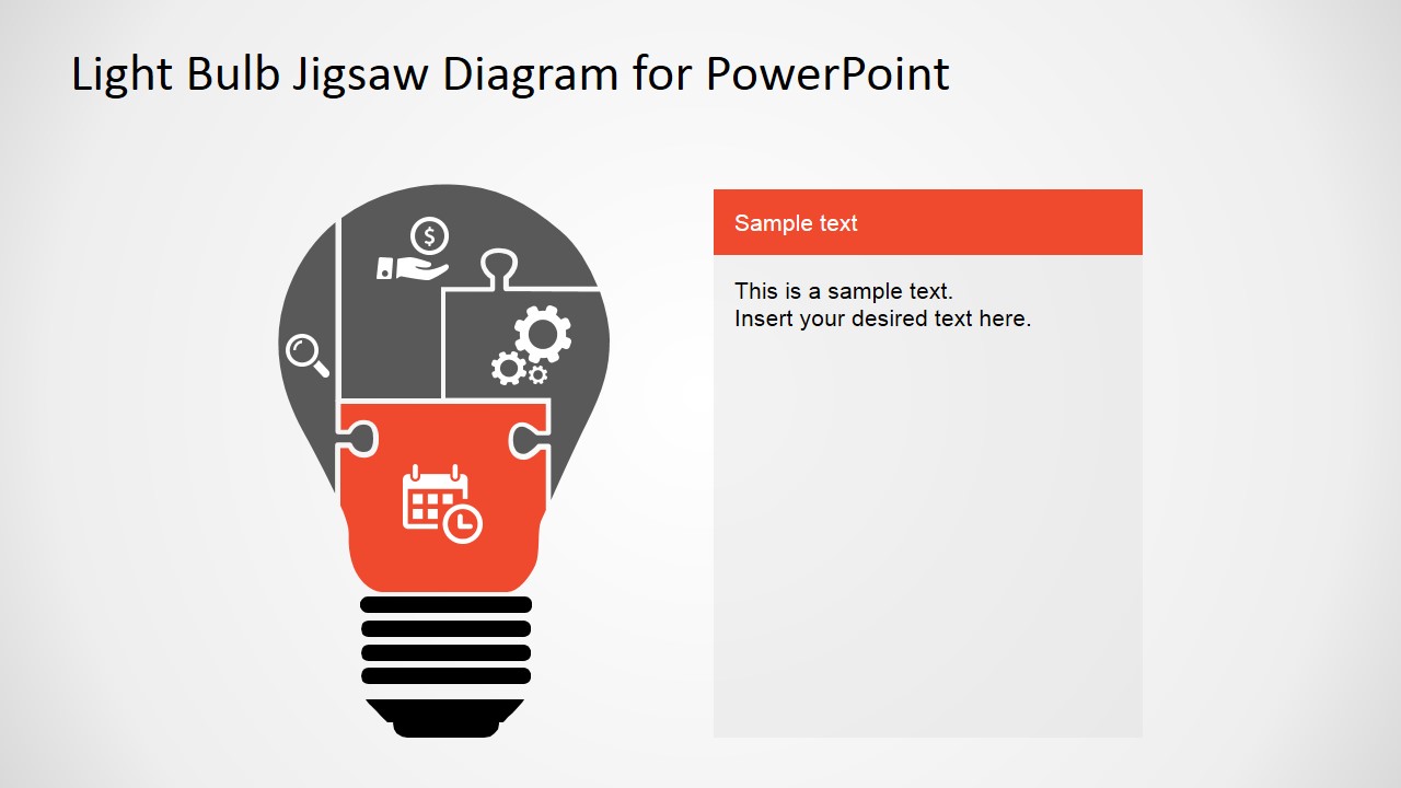 Light Bulb Jigsaw Shapes for PowerPoint - SlideModel