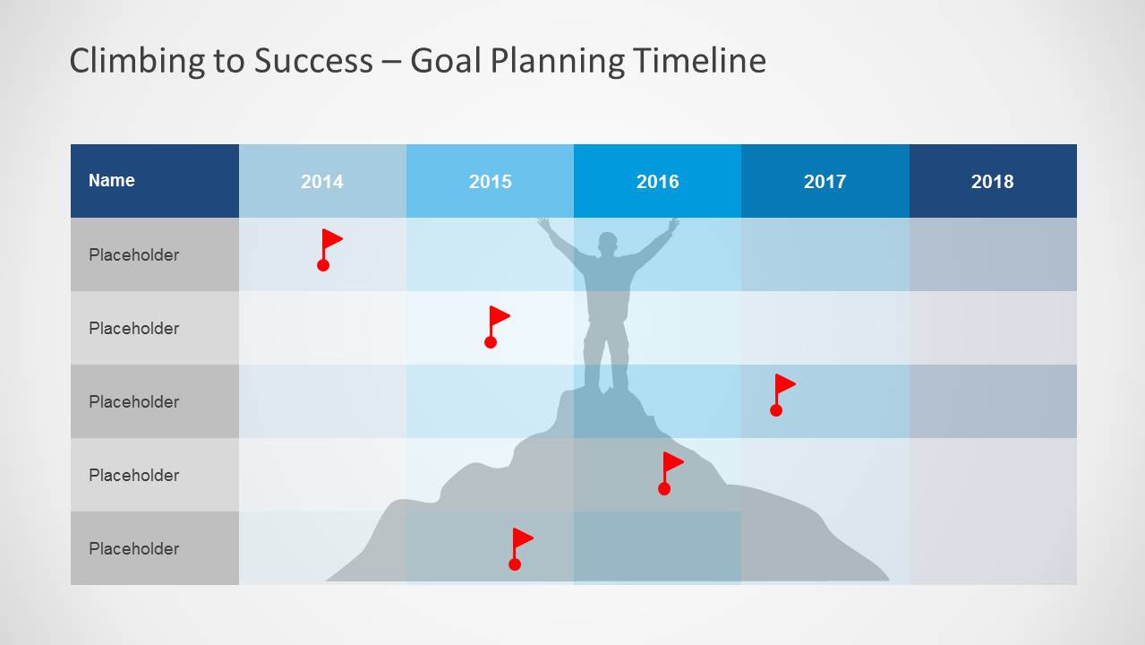 Climbing to Success PowerPoint Template - SlideModel Climbing to Success PowerPoint Template - SlideModel