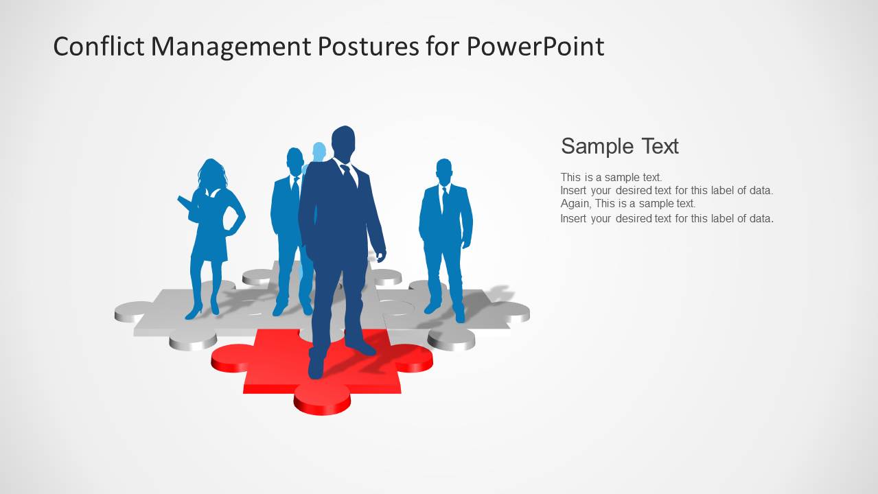Conflict Management Postures for PowerPoint - SlideModel