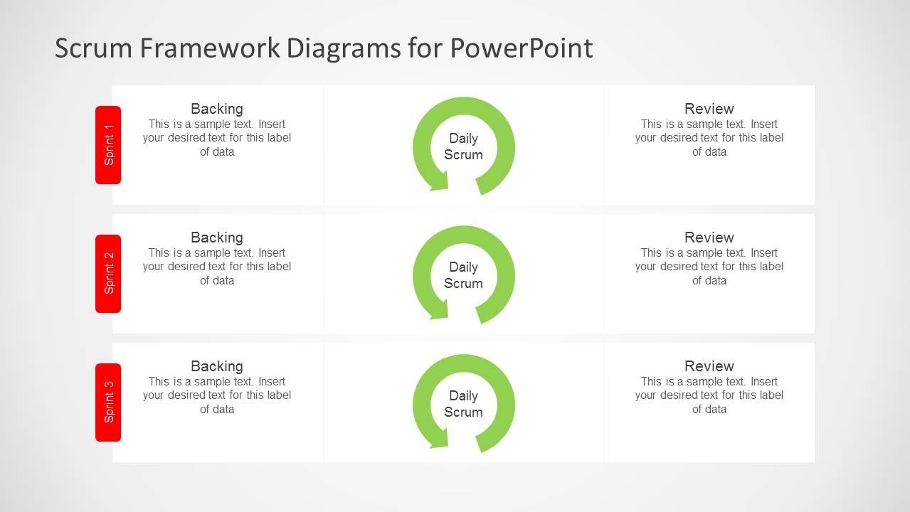 Scrum Framework Diagrams for PowerPoint - SlideModel