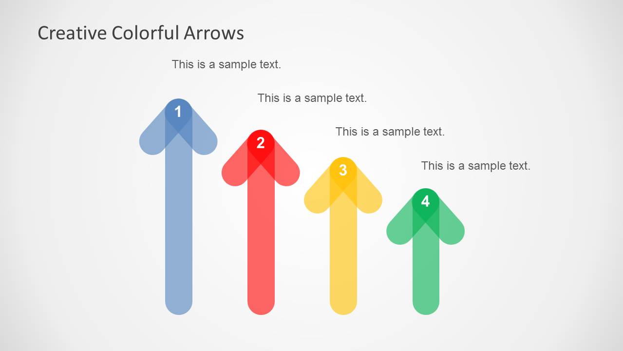 Creative Colorful Arrows Layout for PowerPoint & Slides