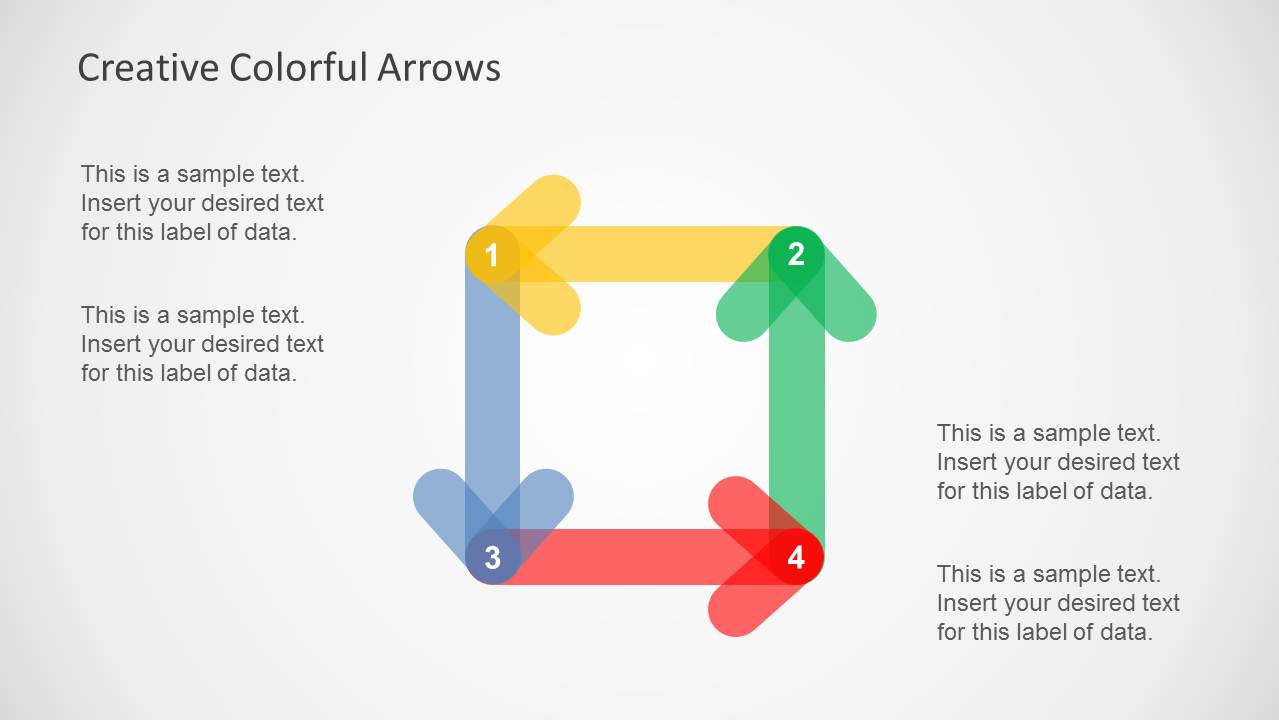 Creative Colorful Arrows Layout for PowerPoint & Slides