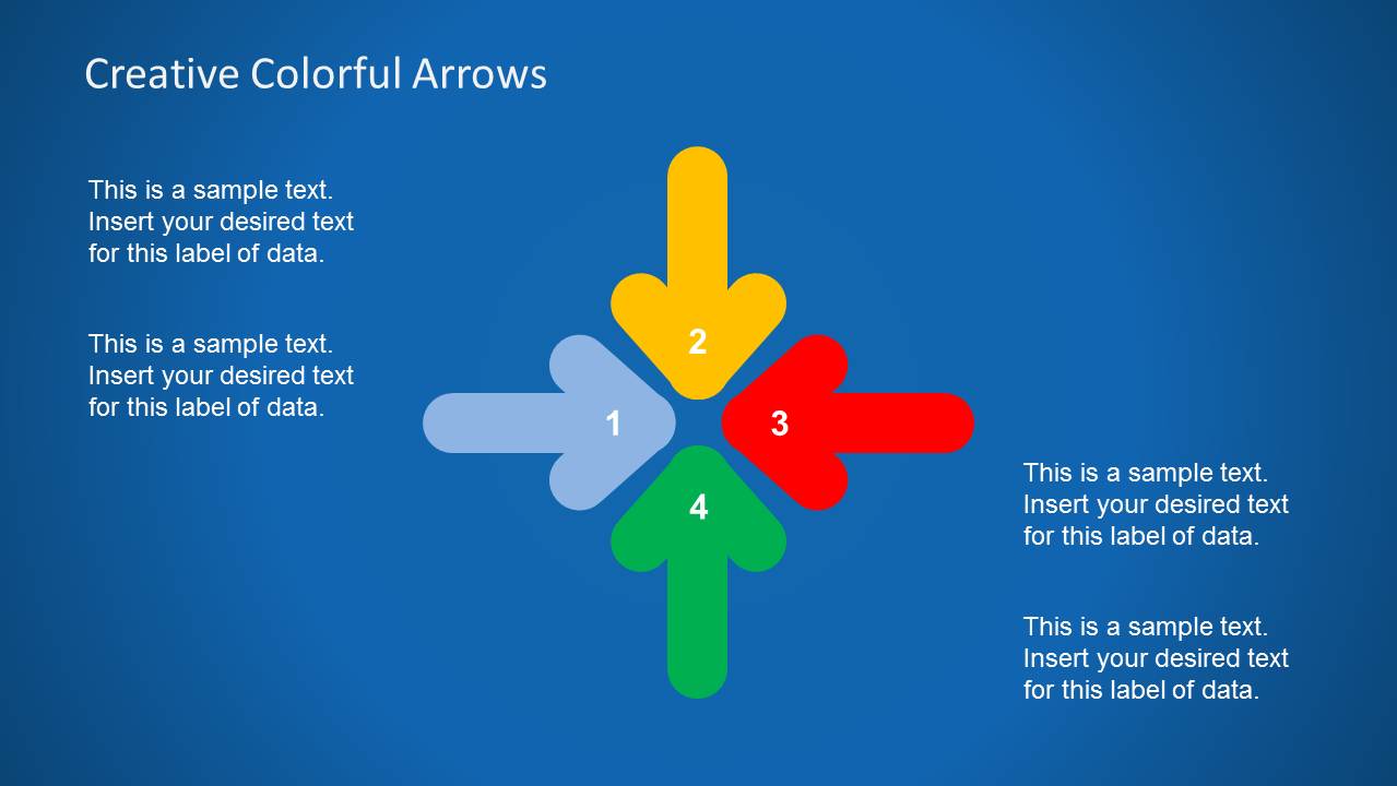 Creative Colorful Arrows Layout for PowerPoint & Slides