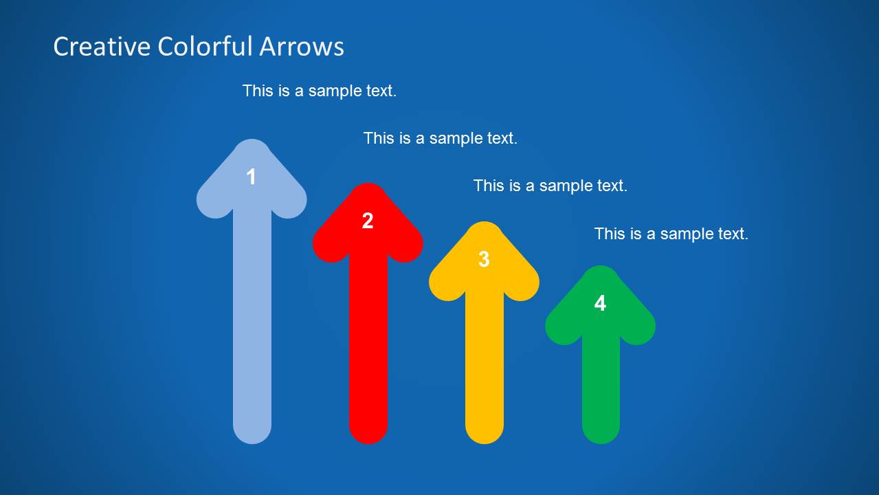 Creative Colorful Arrows Layout for PowerPoint & Slides