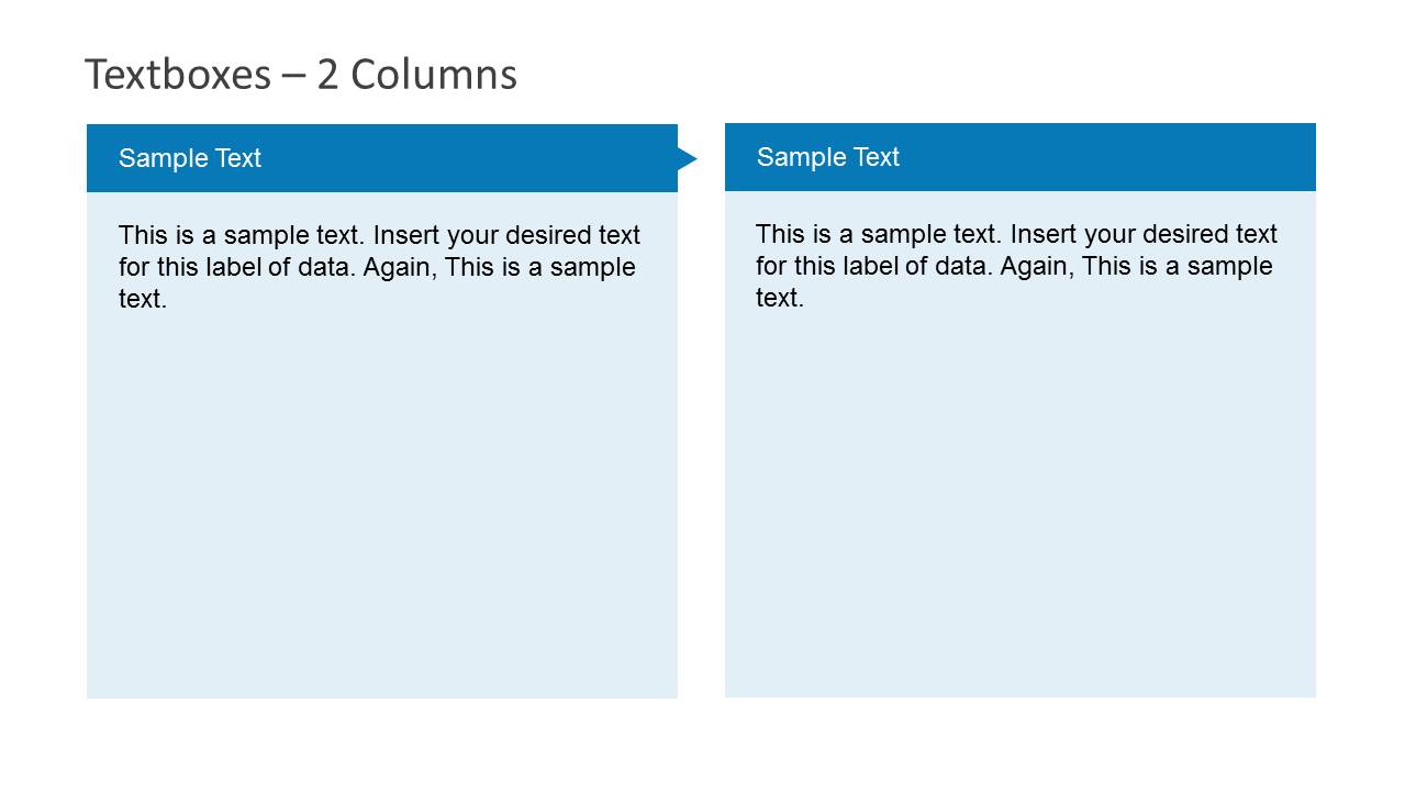 Textboxes Template for PowerPoint with Colorful Header - SlideModel