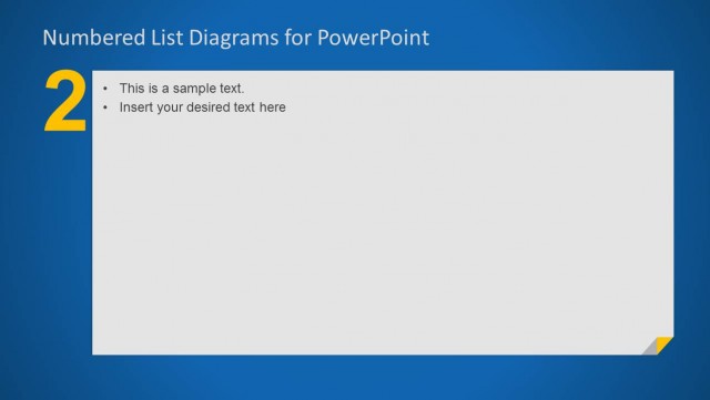 Simple Number 2 List for PowerPoint - SlideModel