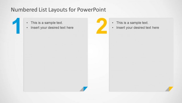 Two Items Slide Design for PowerPoint - SlideModel