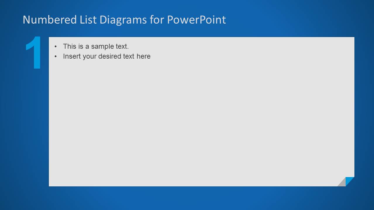 Numbered List Layout Template for PowerPoint - SlideModel