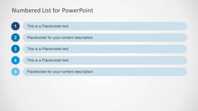 Five Rows PowerPoint Table - SlideModel