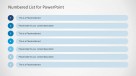 Seven Rows PowerPoint Table - SlideModel