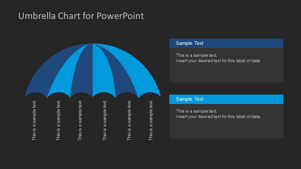 Umbrella Chart Diagram for PowerPoint & Presentation Slides