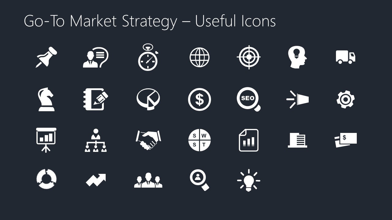PPT Business Icons Slide - Go To Market Template - SlideModel