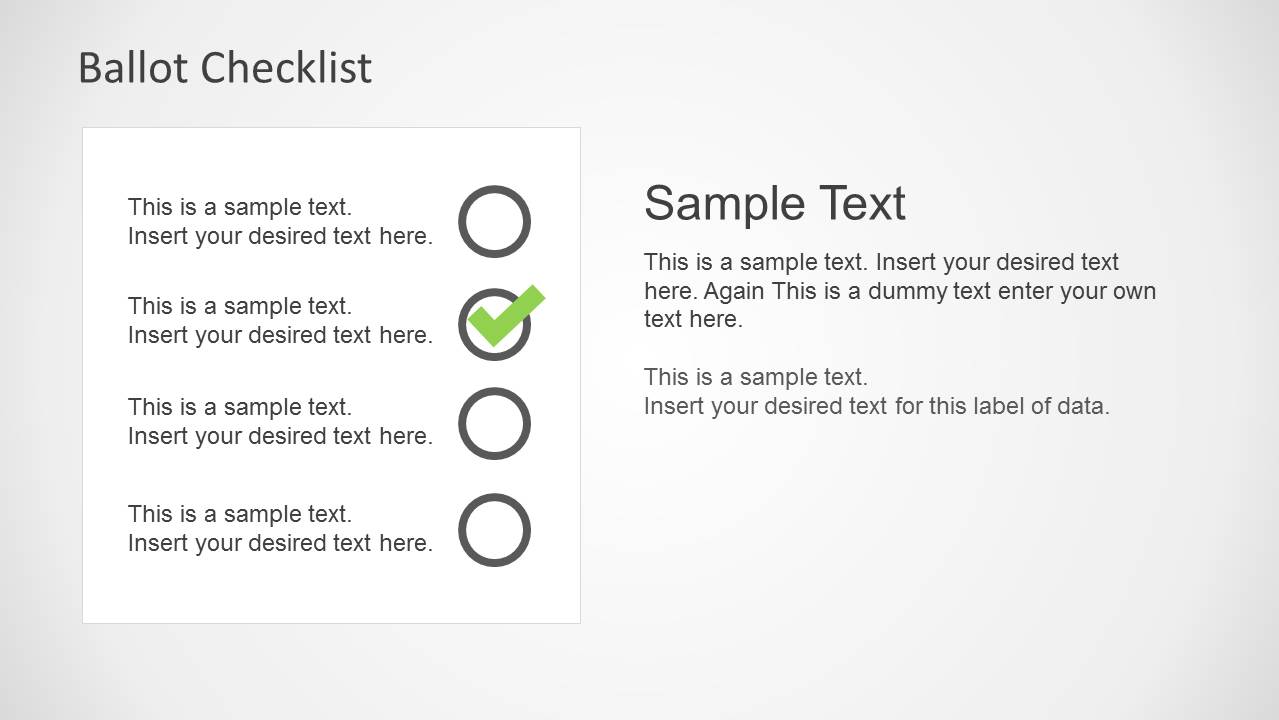Ballot PowerPoint Template - SlideModel