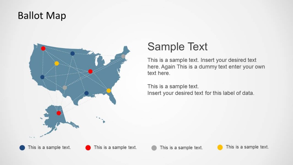 Editable Ballot Map Design for PowerPoint - SlideModel