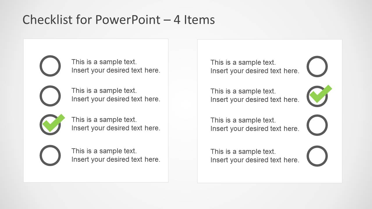 Checklist Layout Design for PowerPoint - SlideModel