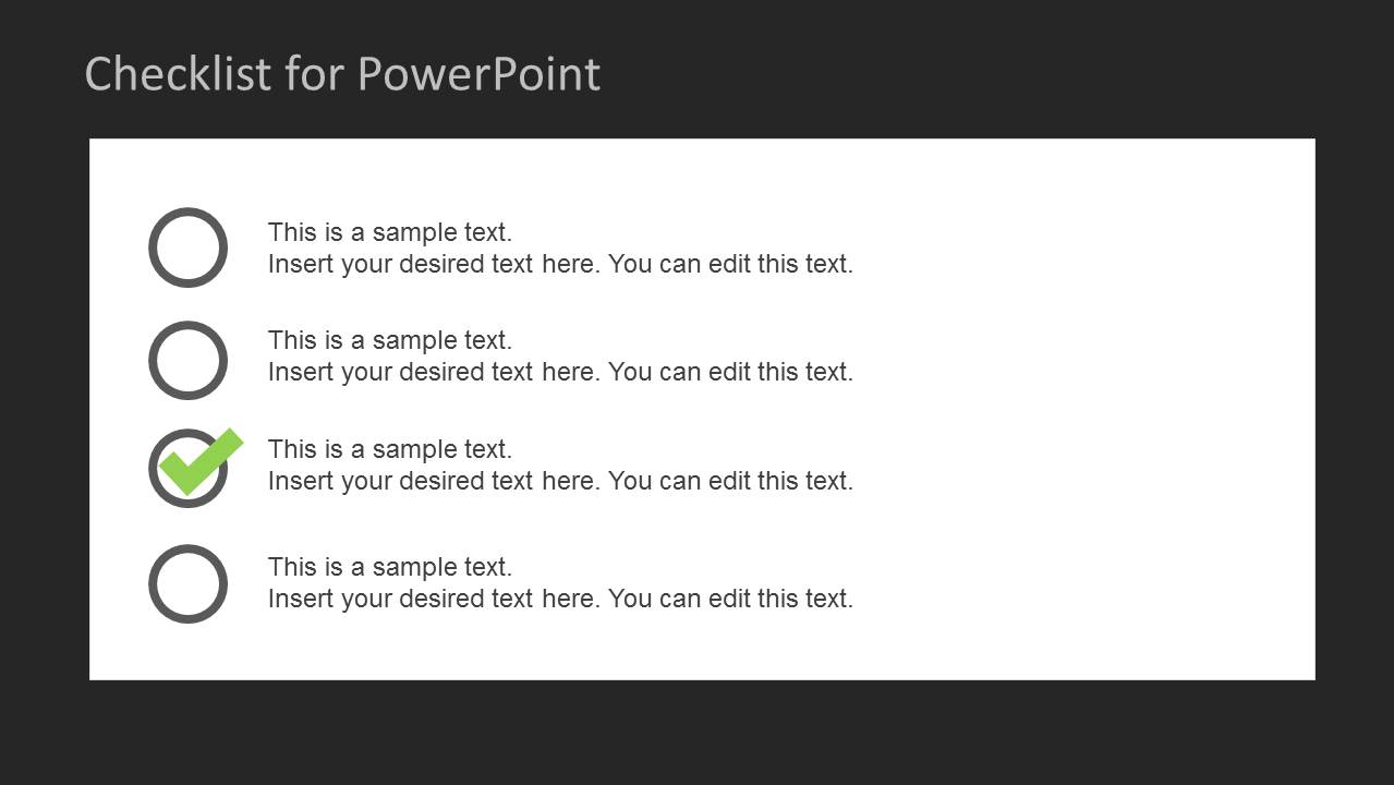 Checklist Layout Design for PowerPoint - SlideModel