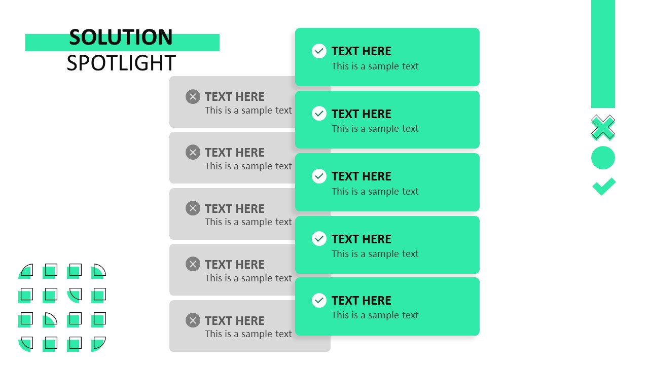 Creative Comparison Tables PowerPoint Template & Slides