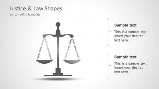 Balanced Scale Justice PowerPoint Template - SlideModel