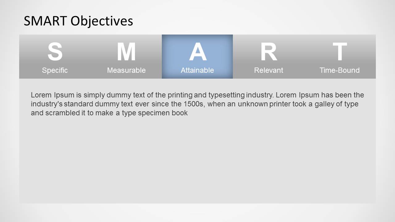 SMART Objectives PowerPoint Template - SlideModel