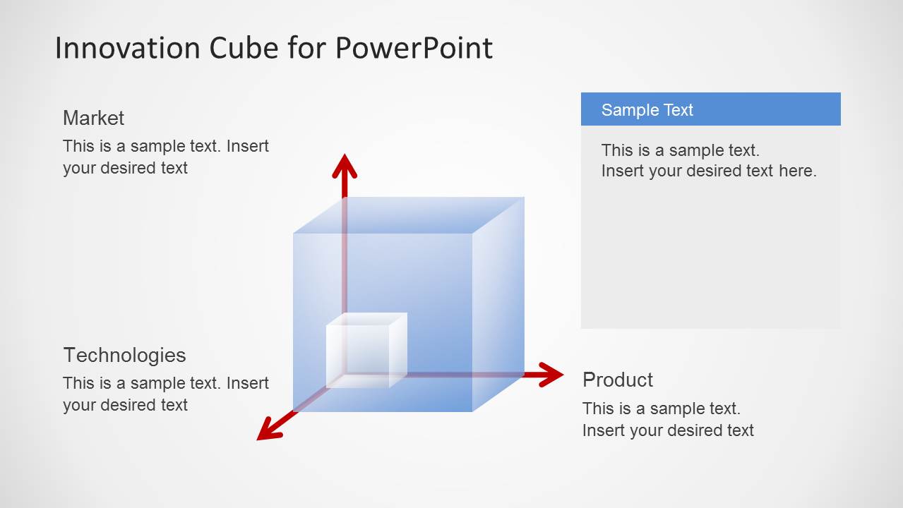 Strategic Innovation Cube Template for PowerPoint - SlideModel