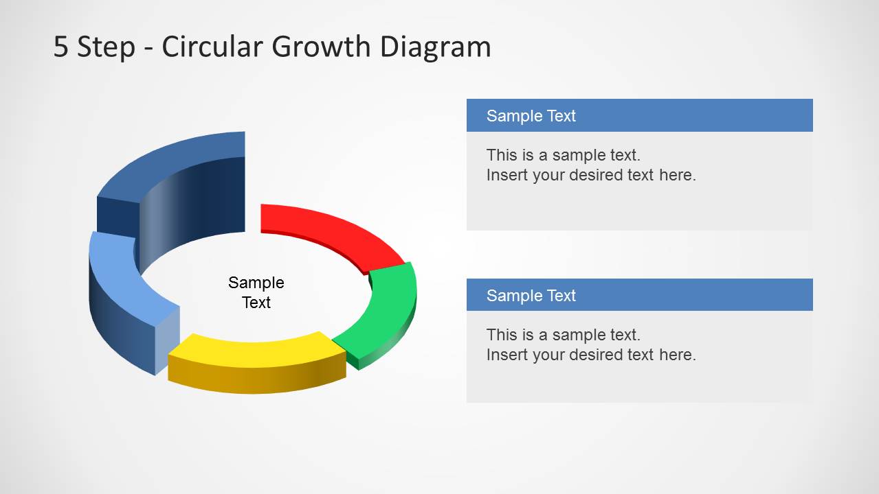5 Step Circular Growth Diagram for PowerPoint - SlideModel