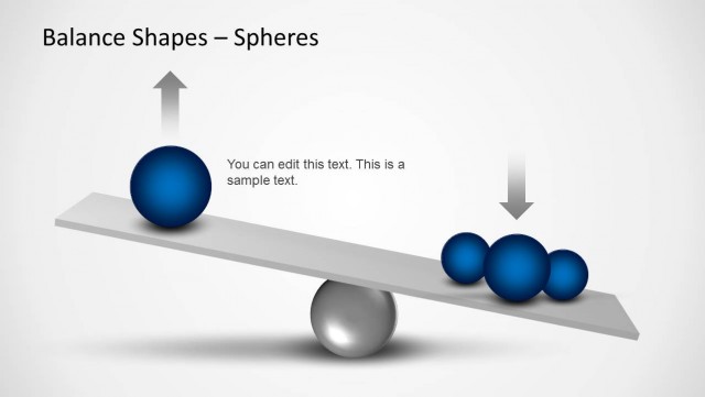 Balance Shapes for PowerPoint with Spheres in the Slide Design - SlideModel