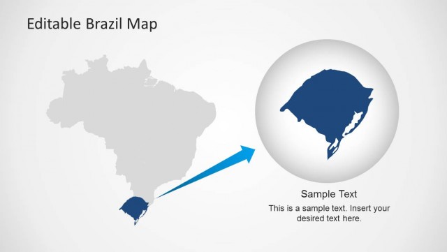 Brazil Map with State Highlight for PowerPoint - SlideModel