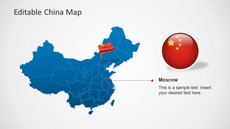 PowerPoint Template of China Map - SlideModel