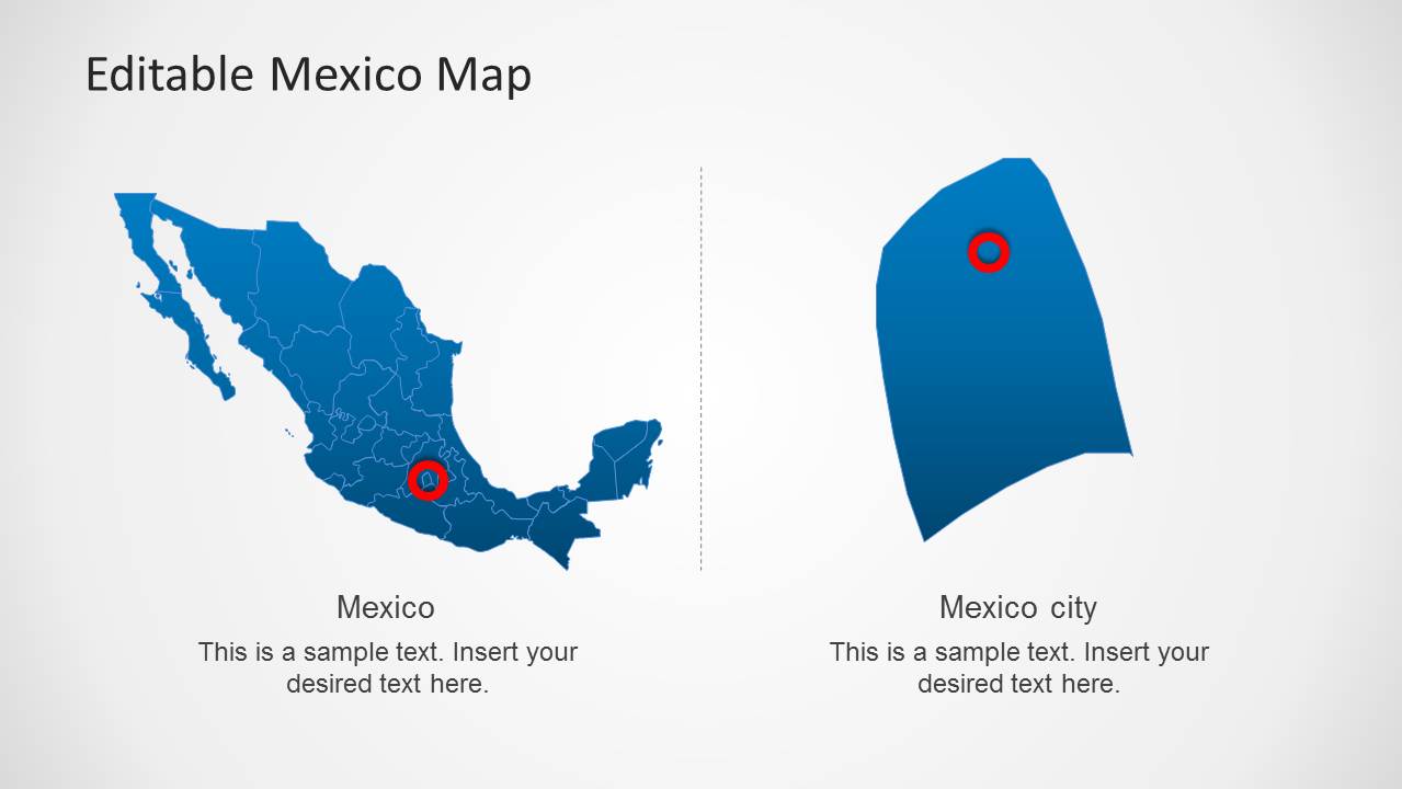 Editable Mexico Map Template for PowerPoint - SlideModel