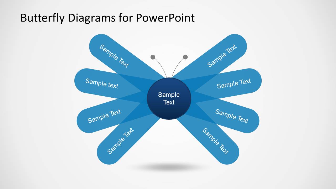 Creative Butterfly Diagrams for PowerPoint - SlideModel