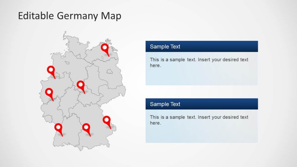 Political Outline Germany Map PowerPoint Template - SlideModel