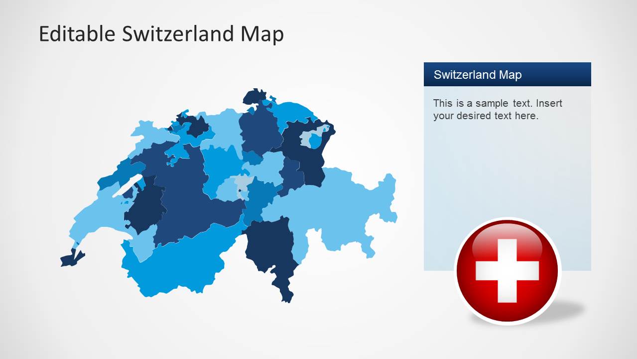 Editable Switzerland Map Template for PowerPoint - SlideModel