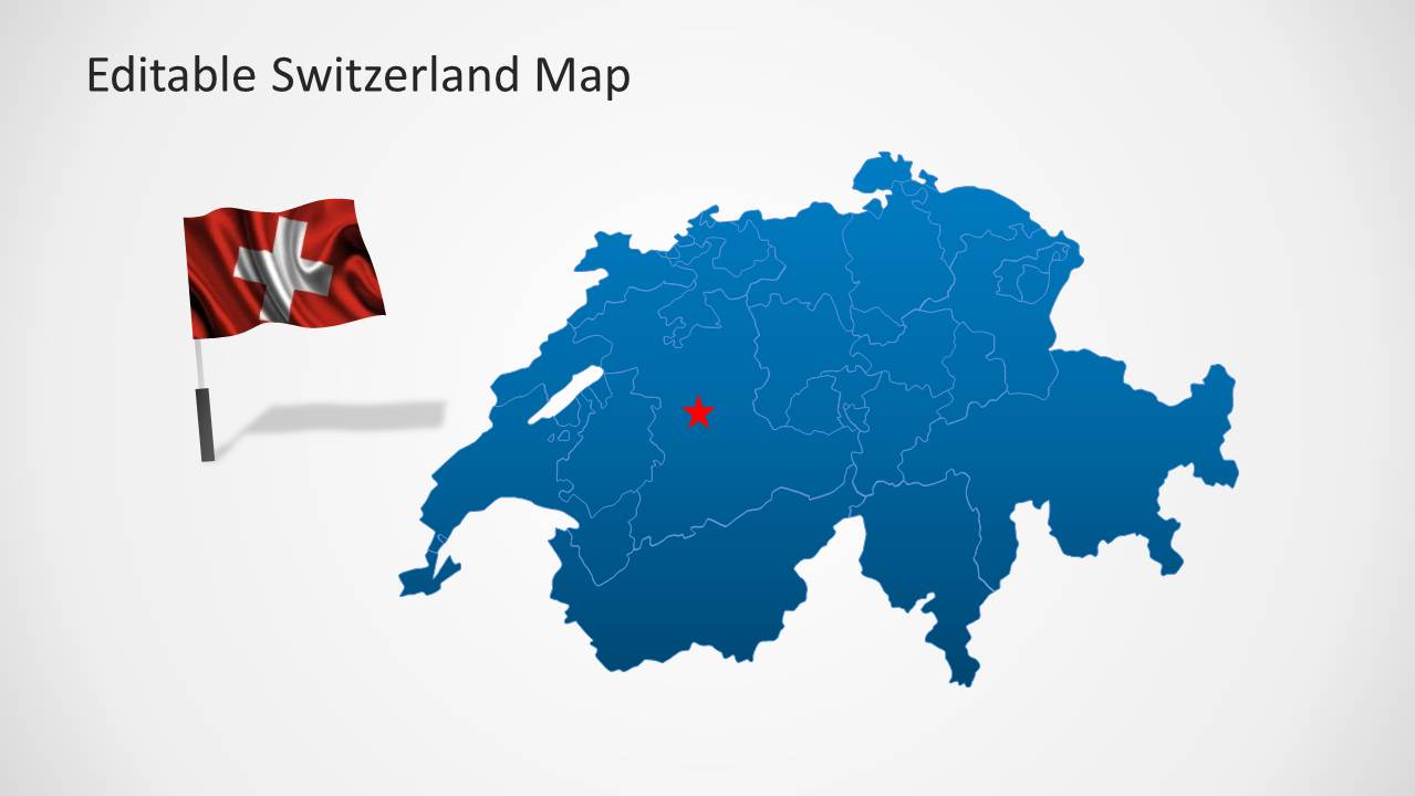 Editable Switzerland Map Template for PowerPoint - SlideModel