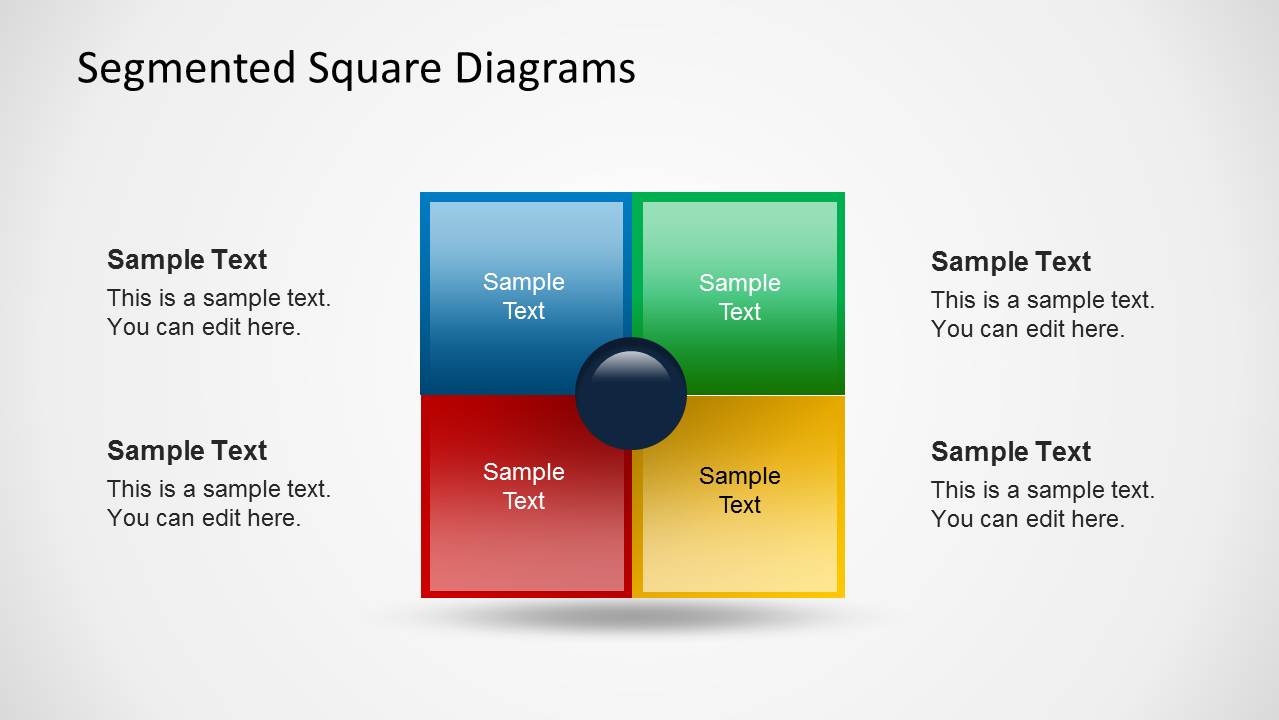 4 Steps Segmented Diagrams - SlideModel
