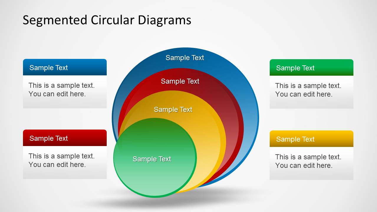 4 Step Segmented Circular Diagrams for PowerPoint - SlideModel