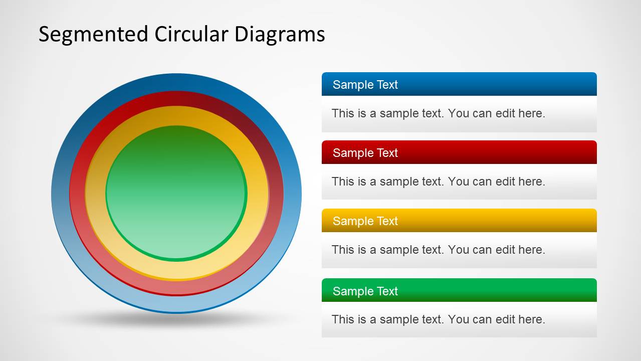 4 Step Segmented Circular Diagrams for PowerPoint - SlideModel 4 Step Segmented Circular Diagrams for PowerPoint - SlideModel